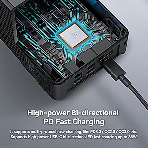 SmallRig V Mount Battery VB155, 10500mAh 155Wh 14.8V Support 65W PD USB-C Fast Charger, V-Mount Battery with D-TAP, USB-A, Dual DC Ports, OLED Screen for Camera, Camcorder, Video Light, Monitor - 3581