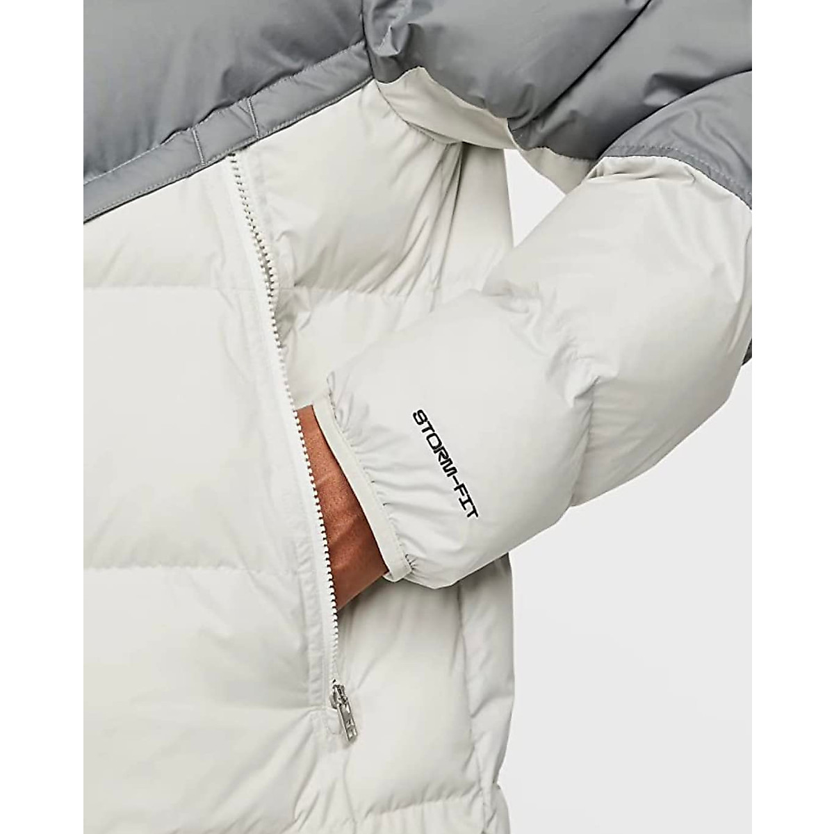 Nike Sportswear Storm-FIT Windrunner Men's PRIMALOFT Puffer Jacket,Smoke Grey/Light Bone/Sail (Large, Smoke Grey/Light Bone/Sail)
