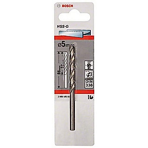 Bosch 2608585922 Metal Drill Bit Hss-G 5mmx52mmx3.39In