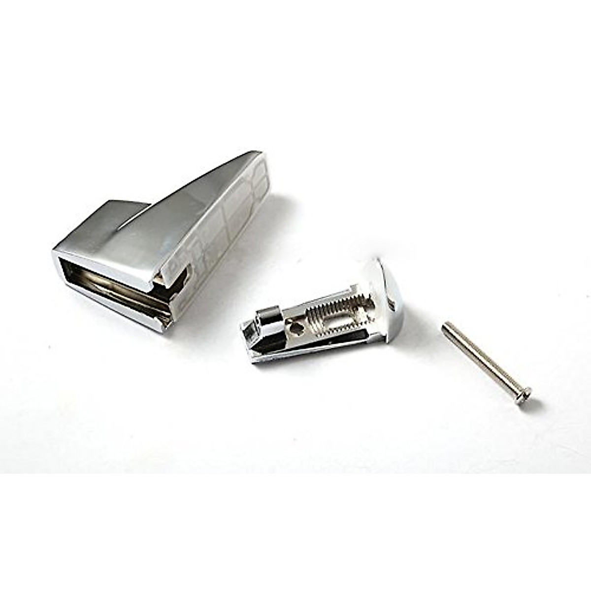 XVL 14-Inch Bathroom Glass Shelf, Chrome GS3004B