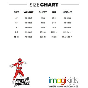 Power Rangers Big Boys 2 Pack Long Sleeve Graphic T-Shirt Red Grey 7-8