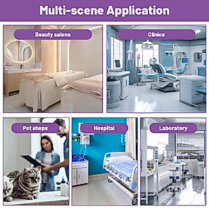 biosp Medical Trolley 3 Tier 500 Lbs Heavy Duty Professional Utility Cart Spacious Beauty Salon Rolling Trolley with 360°Rotate Wheels, Dirt Bucket & Drawer for Hospital Dental Clinic, White