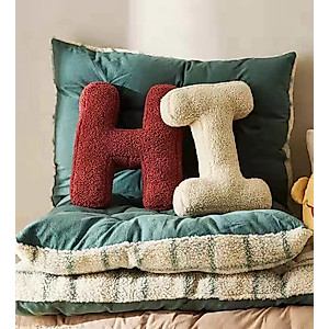 Zuwxeu English Letters Pillow ABCD Letters Cushion Creative Decorative Pillows