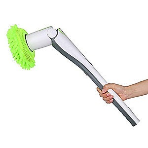 Toxz Multifunctional Stubborn Handheld Cleaning Brush Portable Four-Piece for Family Car White,Waterproof,Adjustable Head(Ship from US!)