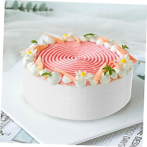 MAGICLULU 5pcs Foam Disc Party Cake Display Dummy Foam Cake Form Foams Cake Tray Foam Cake Model Cake Dummies Cake Rounds Round Foam for Crafts Manual Foam Circle White Child