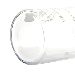 Moonetto 2 Pack 500 mL Wide Mouth Graduated Round Borosilicate Reagent Media/Storage Lab Glass Bottle With GL70 Blue Polypropylene Screw Cap