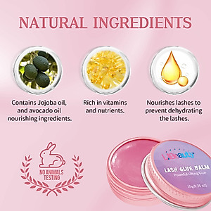 Libeauty Lash Lift Glue Balm Lash Lift Adhesive Strong Sticky Fruit Flavor Eyelash & Eyebrow Perm Glue Balm Brow Lamination Gel