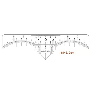 10/50/100 Pcs Disposable Eyebrow Ruler Sticker for Microblading, Adhesive Eyebrow Measurement Ruler, Eyebrow Ruler for Tattoo Makeup - Perfect Eyebrow Makeup Tool (100Pcs)