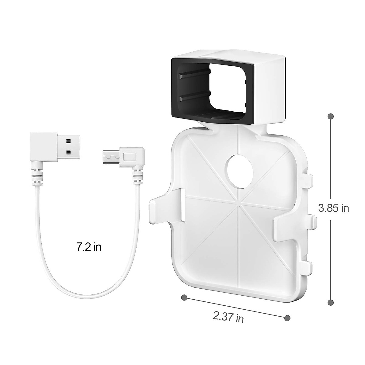 Outlet Wall Mount for Blink Sync Module 2,Simple Mount Bracket Holder for All-New Blink Outdoor and All-New Blink Indoor Home Security Camera with Easy Mount Short Cable（White,1pack）