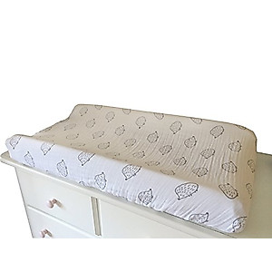 Softest Cotton Muslin Changing Pad Cover, Blue 3-Color stripes