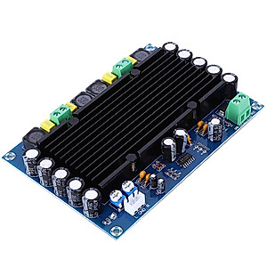 Audio Amplifier Board, DC12 24V Amplifier Module 2 Channel Digital High Power Potentiometer Board, 150W + 150W AMP for Bookshelf Speakers, CRT TVs, Radios, etc.