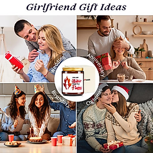 Gifts for Girlfriend from Boyfriend, Lavender Scented Candle, Best Girlfriend Gifts, Funny Birthday Gifts for Girlfriend Fiancee Wife, Couple Gift Ideas for Christmas Anniversary Valentines Day