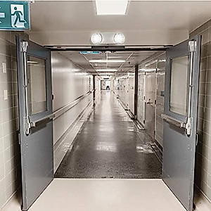 Two Head Emergency Light, Adjustable Integrated LED Emergency Lighting with Battery Backup - 4 Pack