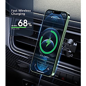 Magsafe Car Mount Charger for iPhone 14/13,Car Phone Holder Mount Wireless Charging Compatible with iPhone 13/13 Pro/Max/12/12 Pro/ 12 Pro Max/ 12 Mini,15W iPhone Charger Fast Charging