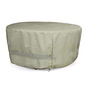 Covermates Round Accent Table Cover - Patio Outdoor Furniture Cover, Water Resistant Outdoor Ottoman/Side Table Cover, Elite 300D Polyester, 36DIAMETER x 25H, Khaki