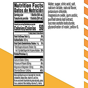 Gatorlyte Rapid Rehydration Electrolyte Beverage, Orange, 20oz Bottles (12 Pack)