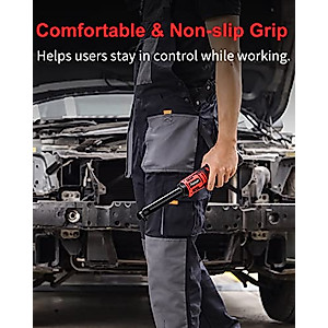 AVID POWER 3/8" Extended Cordless Electric Ratchet Wrench, 60N.m(44.2 Ft-lbs) 12V Power Ratchet Wrench Kit, Variable Speed Trigger, 10 Sockets & 2.0Ah Li-Ion Battery