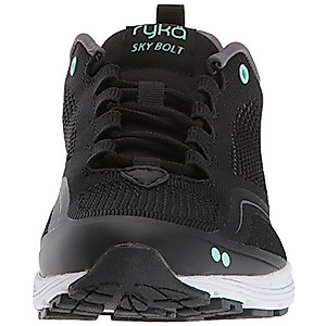 Ryka Women's Sky Bolt Athletic Shoe, Black/Grey/Mint, 7.5 M US