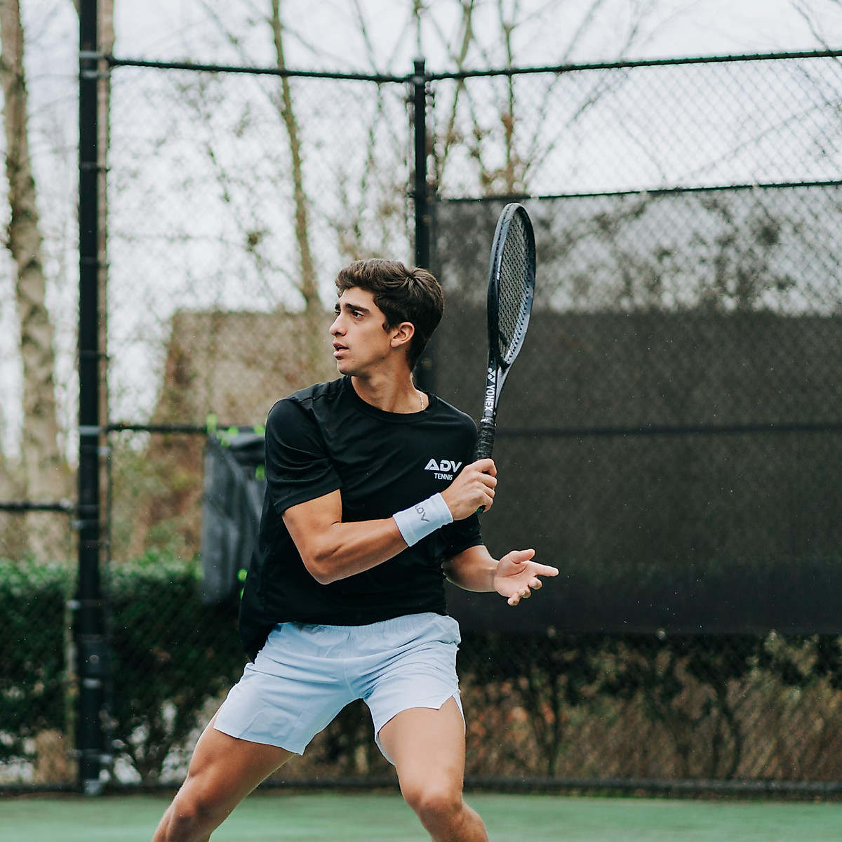 ADV Tennis Wristbands with New Age Polyester Cotton Blend - Ultra Absorbent Wrist Sweatbands - Doublewide & Slim Sweat Bands for Wrists - 4 Pack or 2 Pack (4-Pack Gray)