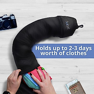 TUBE The Original Pillow You Stuff with Clothes – Transforms Into Extra Luggage Without Excess Fees - Fits Up to 3 Days of Travel Essentials - Keep Your Belongings Nearby in Case of Lost Luggage