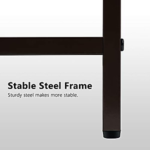 CubiCubi Tall Dresser Storage Chest, Vanity Furniture Cabinet Tower Unit for Bedroom, Office, and Closet, 5 Removable Drawers with Wood Top, Chocolate