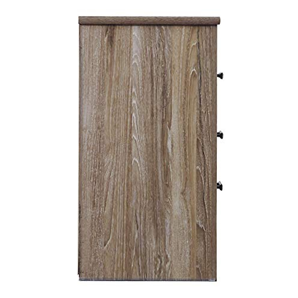 Signature Design by Ashley Zelen Rustic Contemporary 2 Drawer Nightstand, Warm Gray