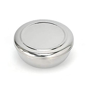 SoltreeBundle Set of 5, Korean Stainless Steel Rice Bowl with Lid Set, Korean Kitchen Restaurant, Multi-Purpose Stainless Steel Hygienic Sanitary Bowl + Lid Set