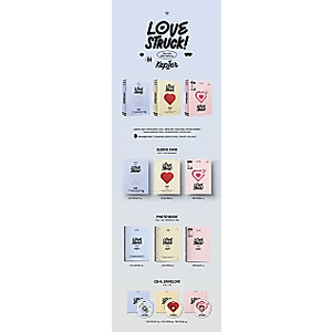 LOVESTRUCK! Kep1er Album [EYE CONTACT+LOVE STRIKE+FIRST BLUSH Full Set]+Pre Order Benefits+BolsVos K-POP Inspired Digital Planner, Digital Sticker Pack (4th Mini Album)