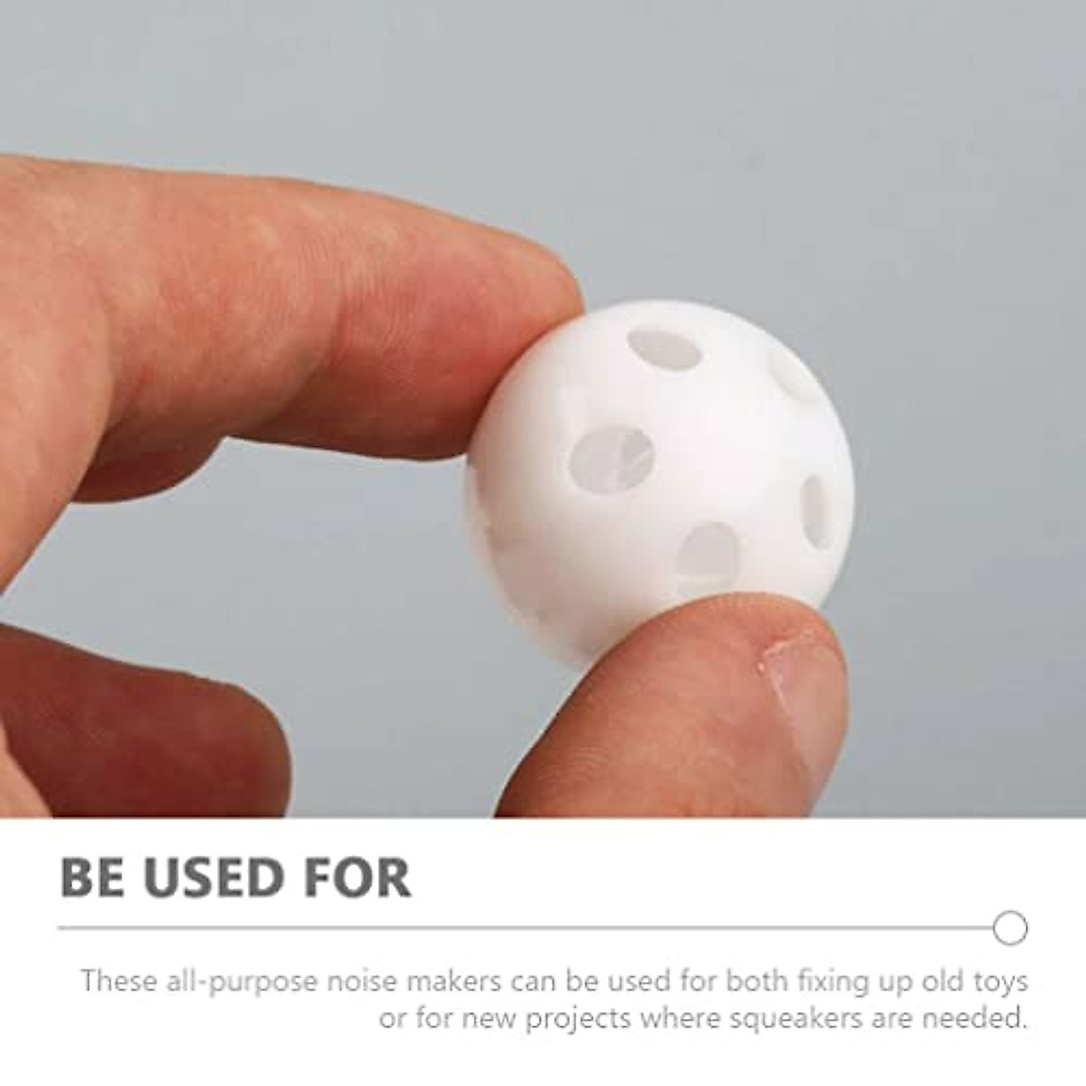 STOBOK 100Pcs Rattle Box Repair Toy Noise Maker Insert Ball Noise Maker Repair Fix Toy Replacement Rattle Crafts Accessories for Kids Toy