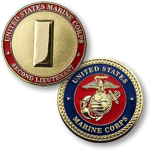 U.S. Marines Corps Second Lieutenant Challenge Coin