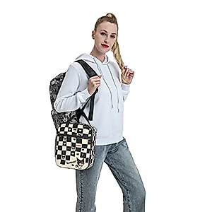 Horckey Kawaii Lunch Box Girls Reusable Insulated Anime Lunch Bag Large Capacity Luncgbags With Water bottle Holder Handbags Tote Bag For Woman