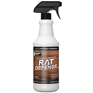 Exterminators Choice Rat Defense Spray | 32 Ounce and 8 Large Glue Traps | Natural, Non-Toxic Rat Repellent | Quick, Easy Pest Control | Safe Around Kids & Pets