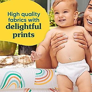 Charlie Banana Reusable Swim Diaper, Washable, with Easy On and Off Snaps for Baby Girls Boys, Soft and Snug Waterproof Fit to Prevent Leaks - Turquoise, Size S (12-20 lbs)