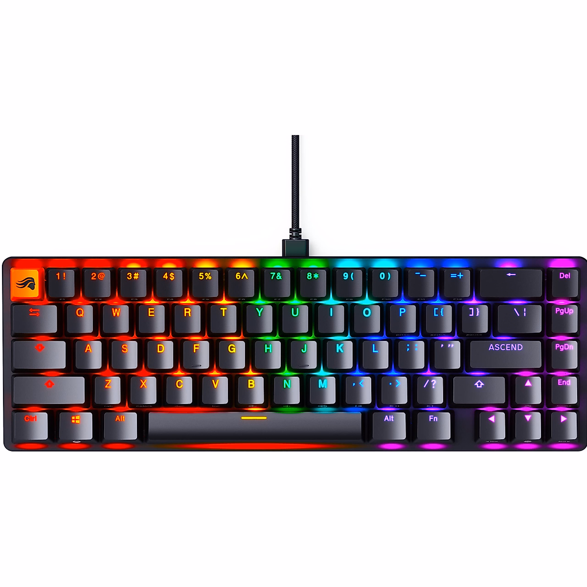 Glorious Gaming GMMK 2 - TKL Mechanical Keyboard - Custom 65% Keyboard - Compact -Hotswap w/Cherry Mx Style Switches - Incl. Double Shot Keycaps & Linear Switches - PC Gaming Setup Accessories