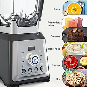 Dentoleid Professional Blender, Countertop Blender with 8 Adjustable Speeds, Large Capacity 70oz Tritan Pitcher , 1450W Base and Precise Crushing Function, Frozen Drinks and Smoothies