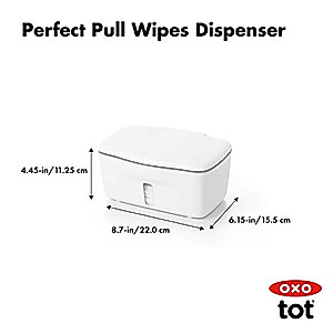 OXO Tot Perfect Pull Wipes Dispenser - Gray, 1 Count (Pack of 1)