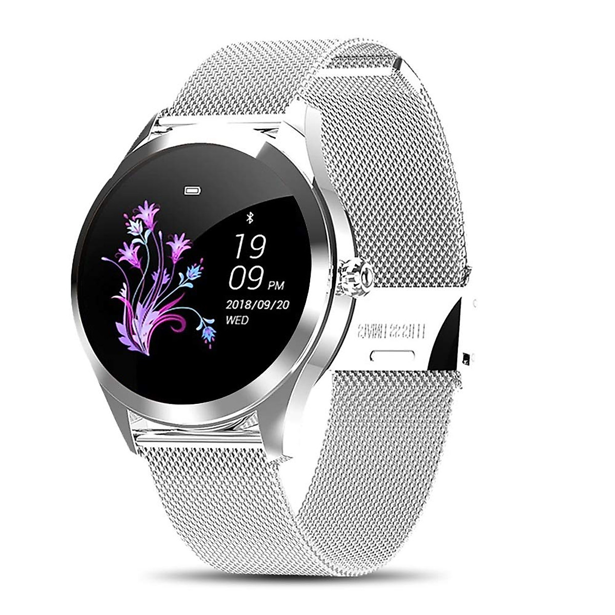 Smart Watch for Women,Elegant&High-end Sylish Stainless Steel IP68 Waterproof Smartwatch Fitness Tracker with Heart Rate Sleep Monitoring Calories Activity Tracker,Gift for Lady Girls,Silver