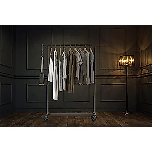 Simple Houseware Heavy Duty Clothing Garment Rack, Black