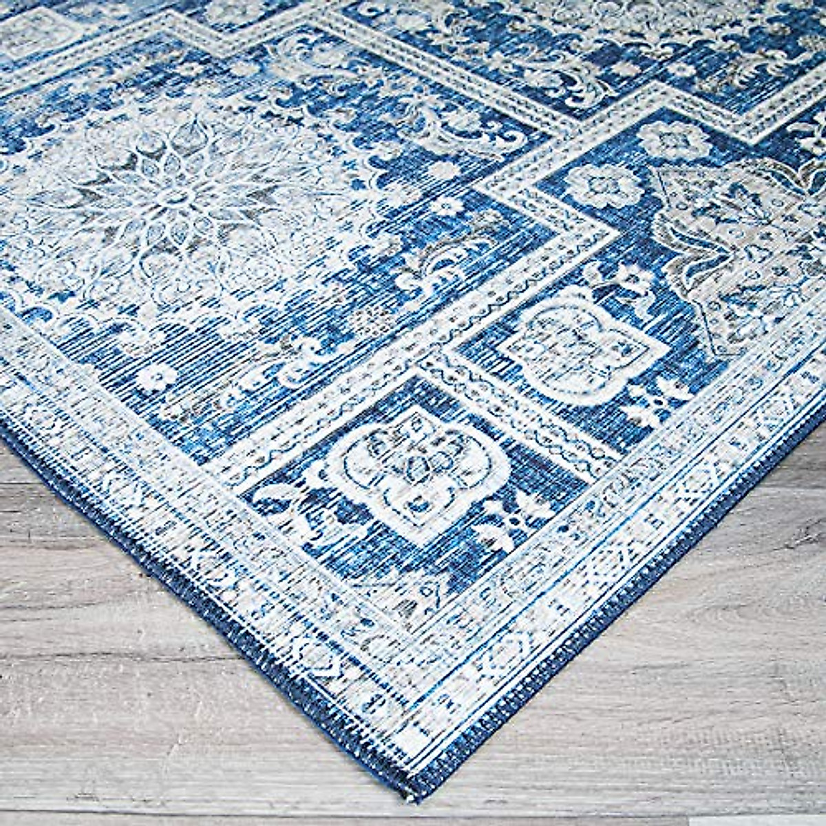 Couristan Pasha Sari Area Rug, 8' x 10', Sapphire Blue