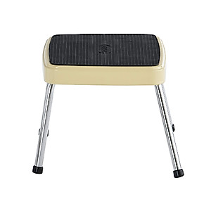 COSCO Stylaire Retro 1-Step Steel Step Stool, Yellow