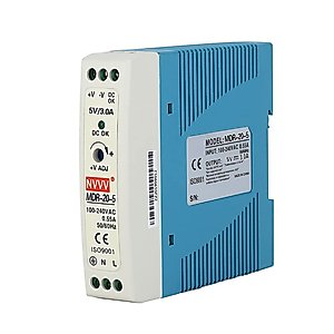 MDR-20-5 AC to DC DIN-Rail Power Supply 5V 3 Amp 15W
