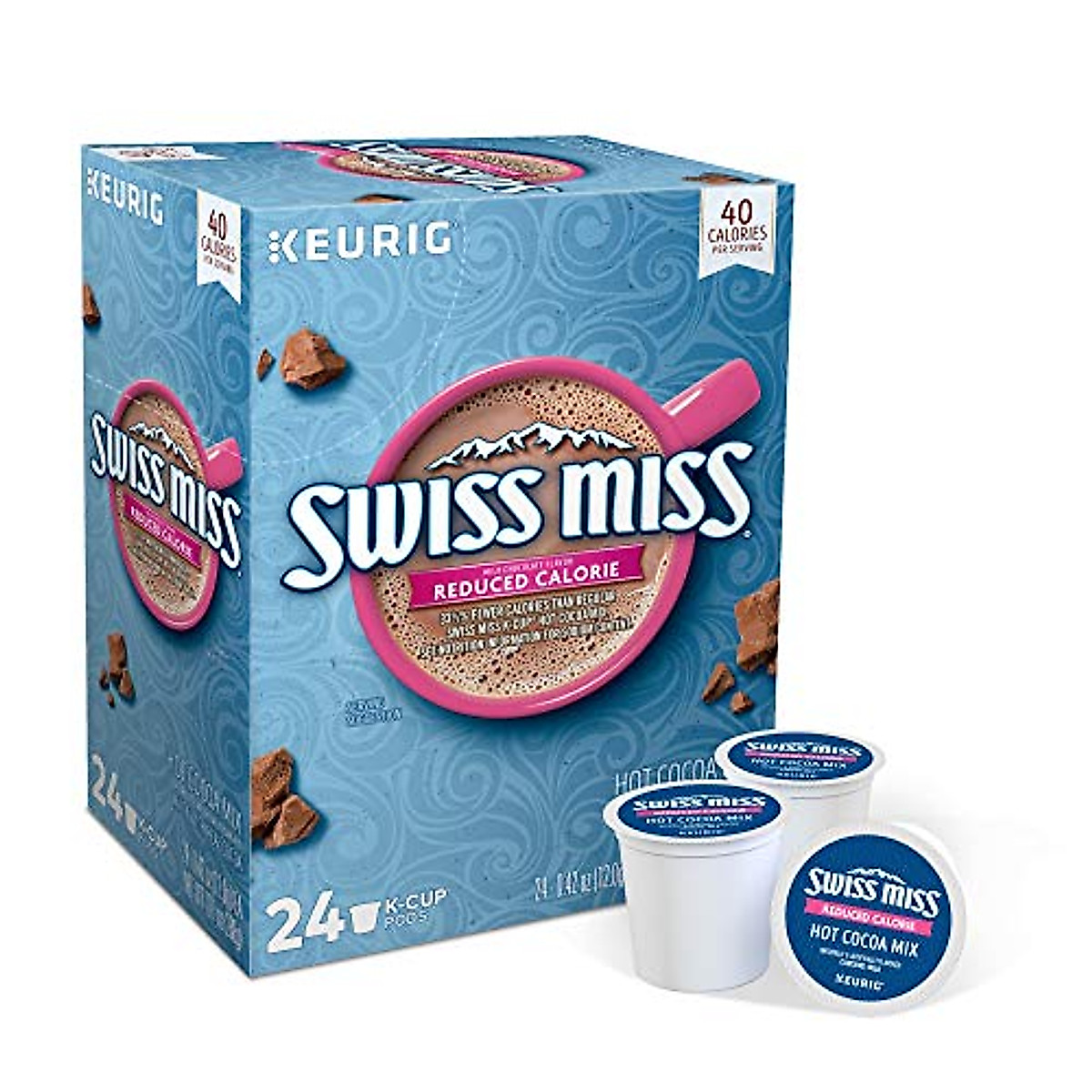 Swiss Miss Sensible Sweets Light Hot Cocoa Keurig Single-Serve K-Cup Pods, 24 Count