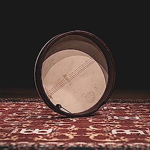 Meinl Percussion 16" Frame Drum with Strings for Buzzing Effect, Bendir-NOT Made in China-Goat Skin Head, Antique Brown Finish, 2-Year Warranty, (FD16BE)