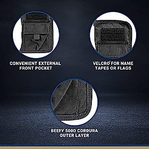 T3 Data Book Cover, Tactical Notebook Organizer Case, Heavy-Duty Document and Hiking Journal Case Black