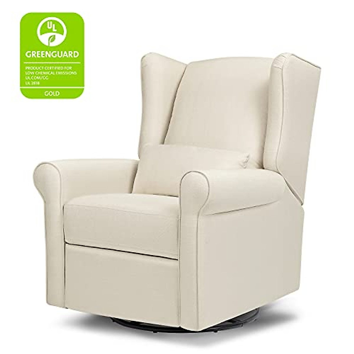 DaVinci Hayden Recliner and Swivel Glider in Natural Oat, Greenguard Gold & CertiPUR-US Certified