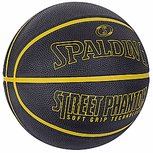 Spalding Basketball Street Phantom Black x Yellow No. 7 Basketball Basket