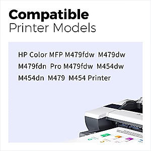 myCartridge 414A Toner Cartridge Remanufactured Replacement for HP 414A W2020A (with chip) use with Color Laserjet Pro MFP M479fdw M454dw M479fdn