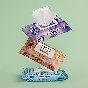 The Honest Company Sanitizing Alcohol Wipes, Lavender, 50 Count (Pack of 3)