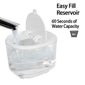 AquaFlosser Replacement Parts for Waterflosser Oral Irrigator Dental Compatible with Waterpik Sonic Fusion Portable Water Flosser SF-01W SF-01 Reservoir Gasket Valve (SF-01W White Tank)