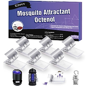 6 Pack Mosquito Attractant Bait Refill, Mosquito Bits Octenol Lure for Bug Zapper & Fly Traps, Compatible with All Flying Insect Mosquito Trap